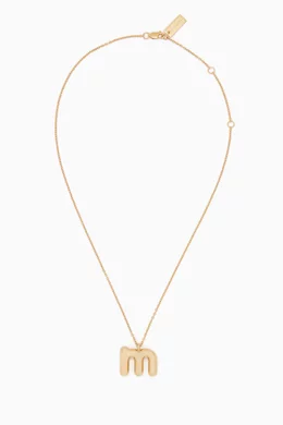 Buy Marc Jacobs Gold Gold Bubbly Initial Necklace For Women Online Ounass Bahrain