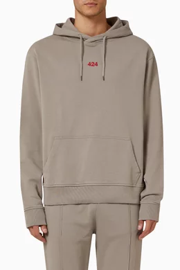 Buy 424 Neutral Hoodie in Fleece For Men Online Ounass Bahrain