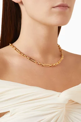 Gold axiom chain necklace store