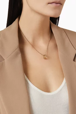 Buy SAINT LAURENT Gold Cassandre Necklace in Gold tone Metal For Women Online Ounass Bahrain