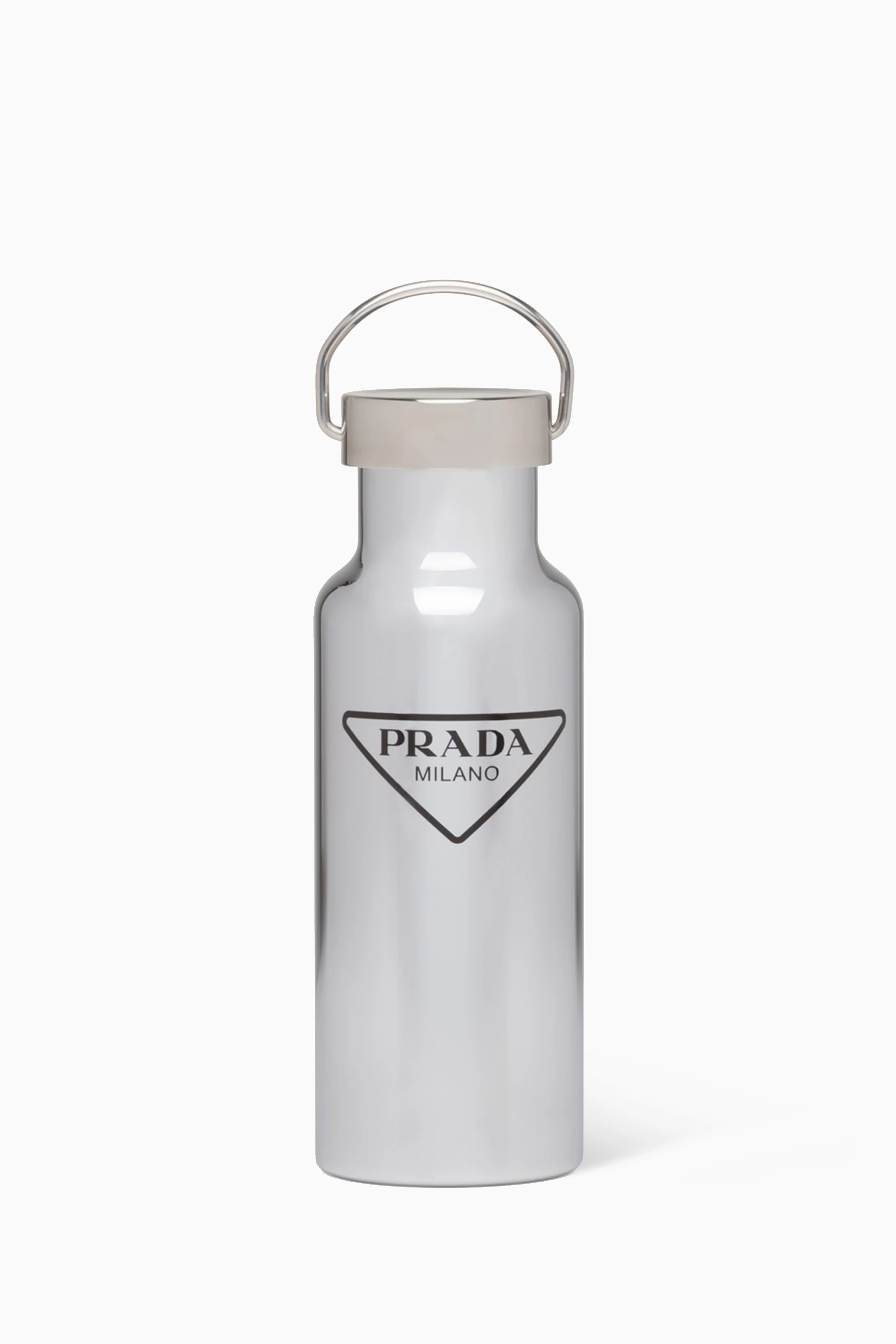 Buy Prada Black Logo Water Bottle in Stainless Steel 500ml For Men Online Ounass Bahrain